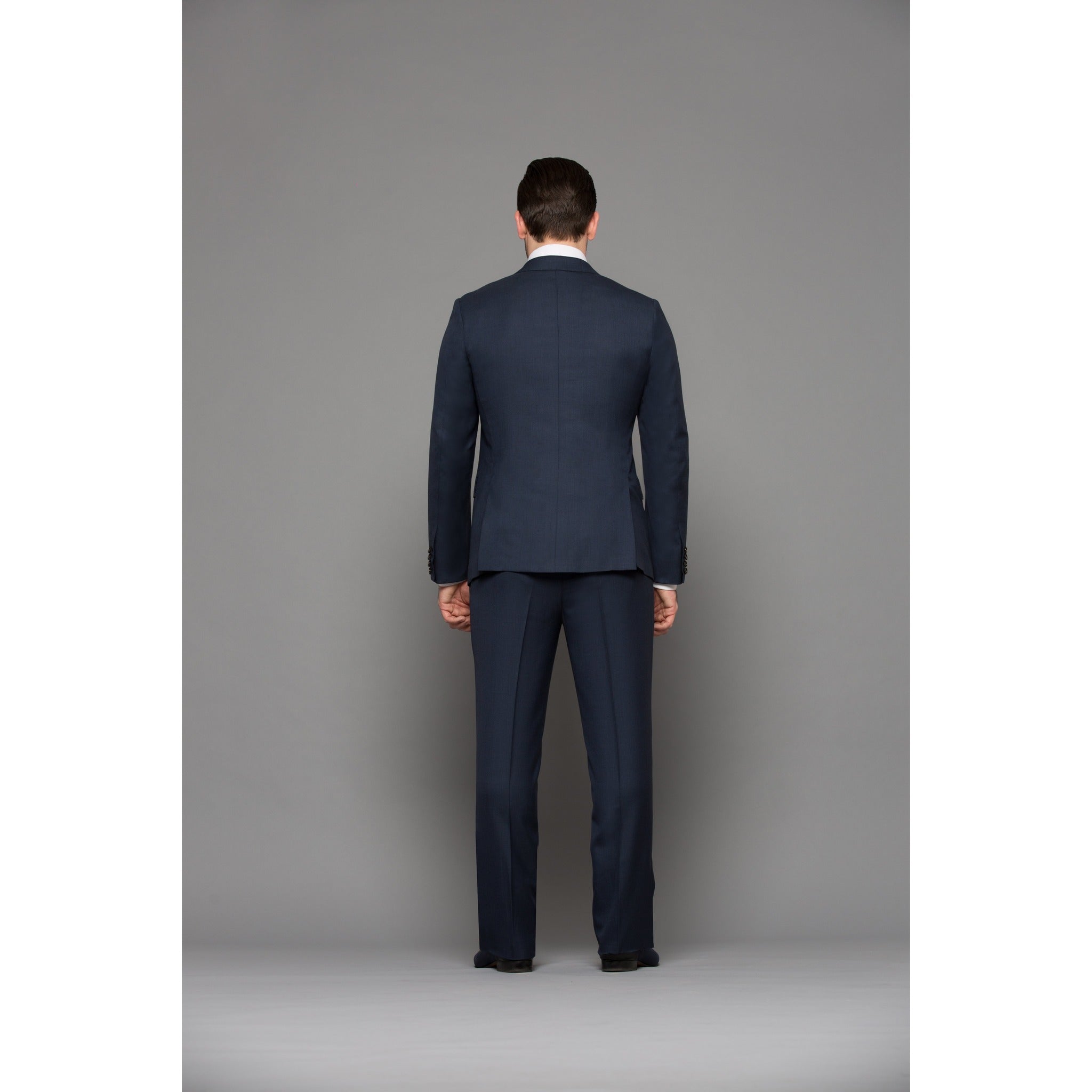 Chelsea Navy Sharkskin 2-Piece Suit – Martin Greenfield Clothiers